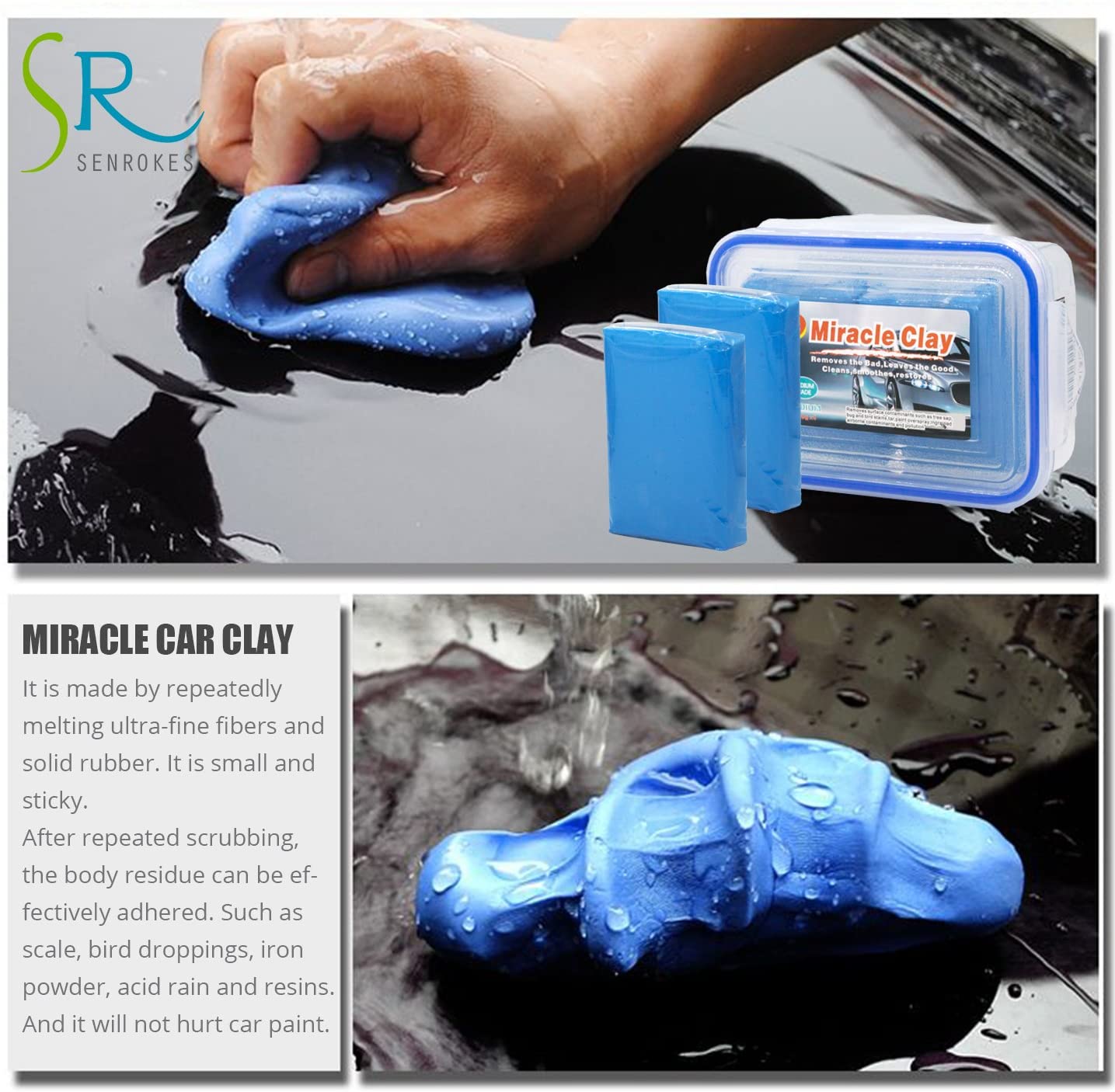 Chemical Guys Clay Bar Pure Definition Clay Bar - 100g Medium Grade For ...